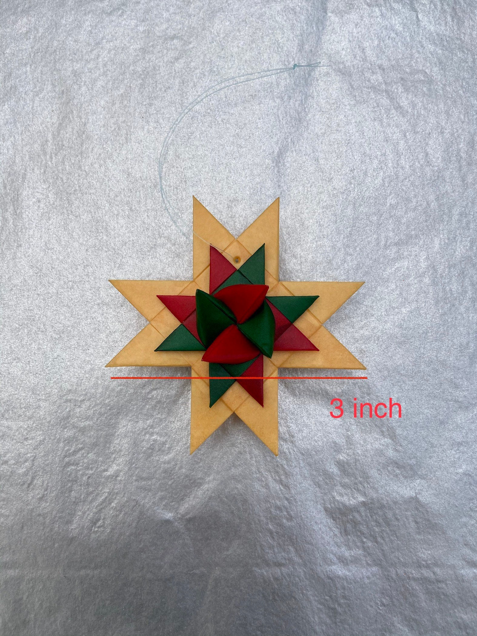 Ornament - Star Patch - Wax Dipped - Etsy