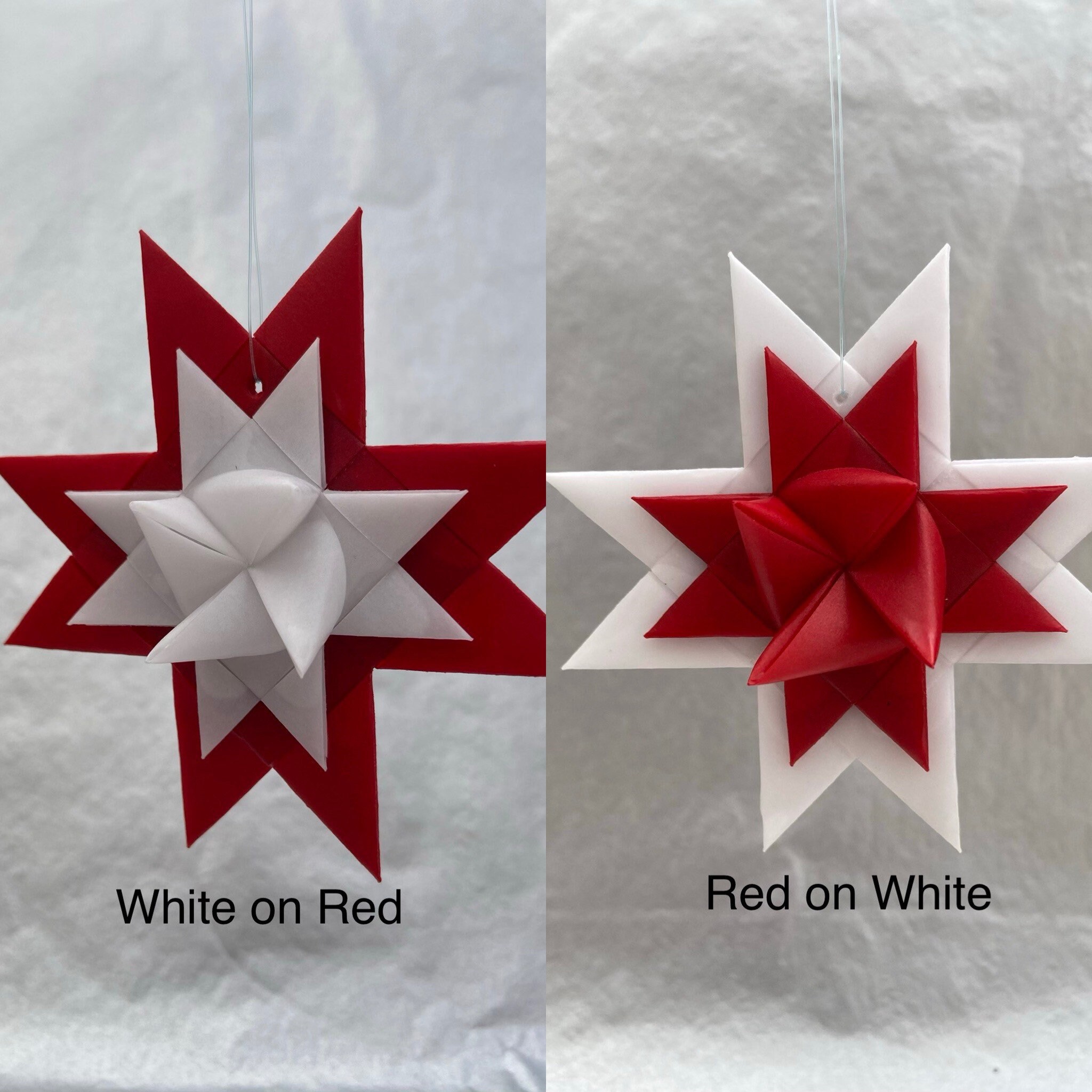 Ornament - Star Patch - Wax Dipped - Etsy