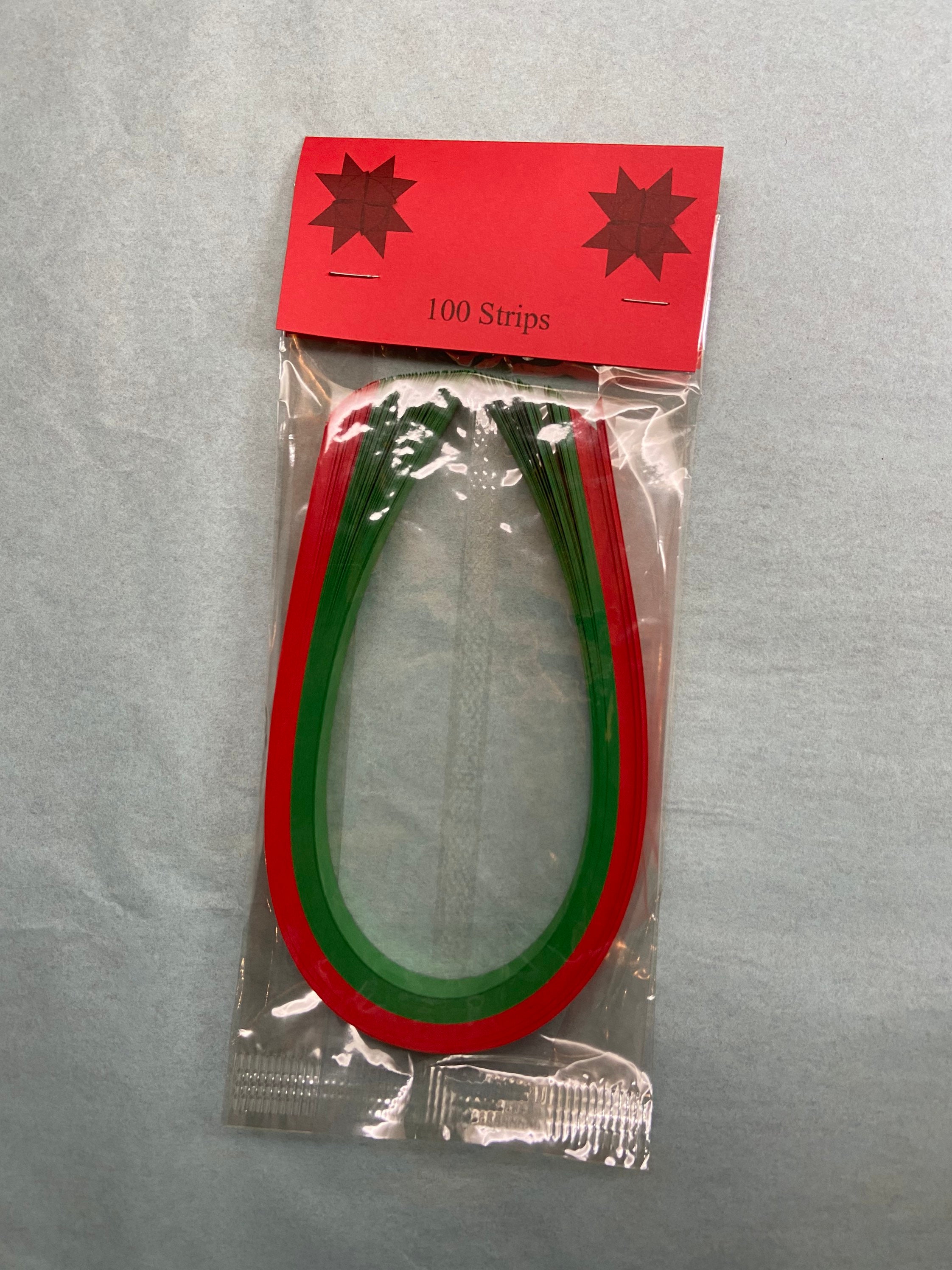 Origami Star Strips Red and Green. 100 Strips Paper Paper & Party ...