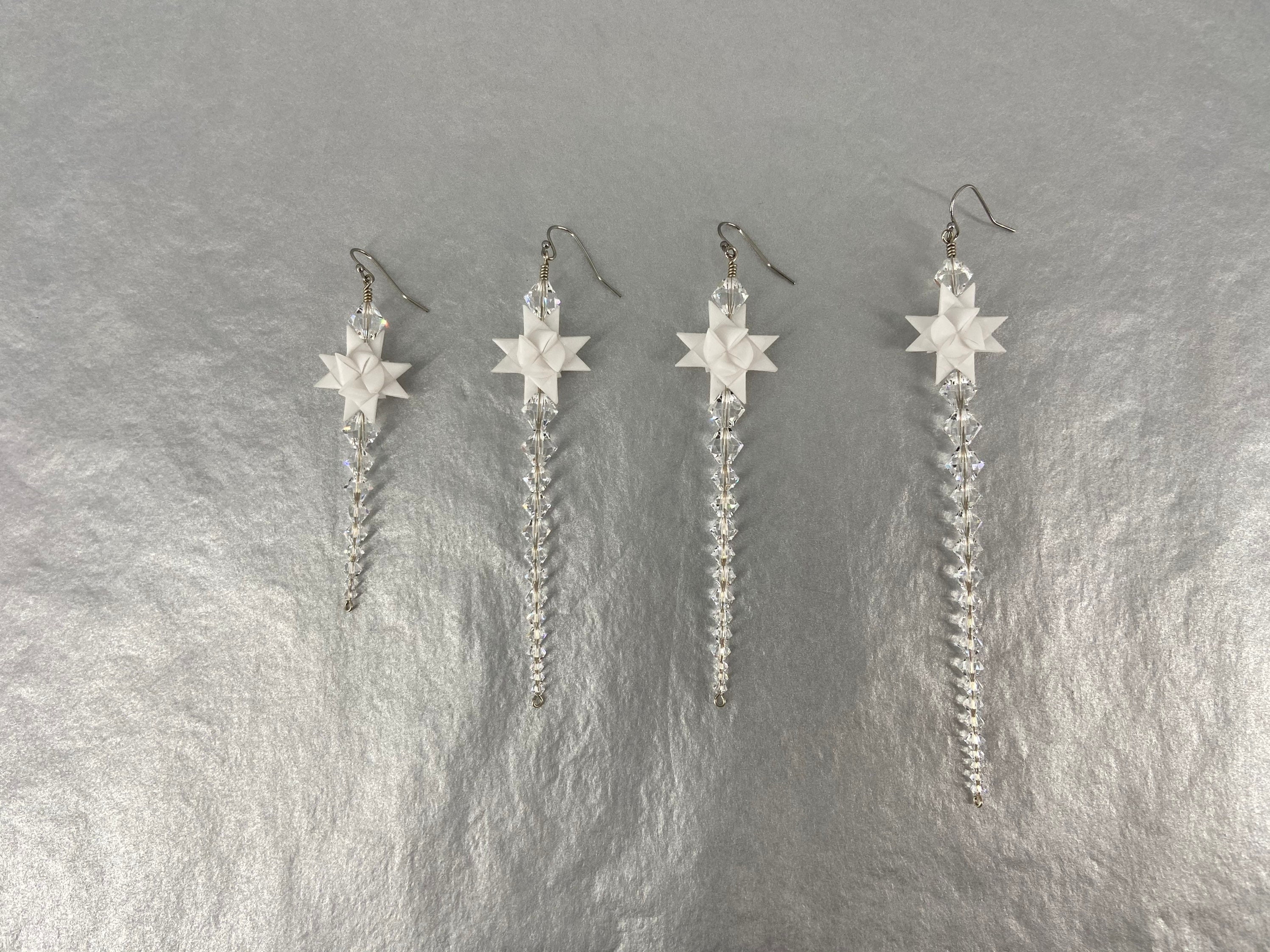 Ornament Star Icicle With Swarovski Crystals. - Etsy UK