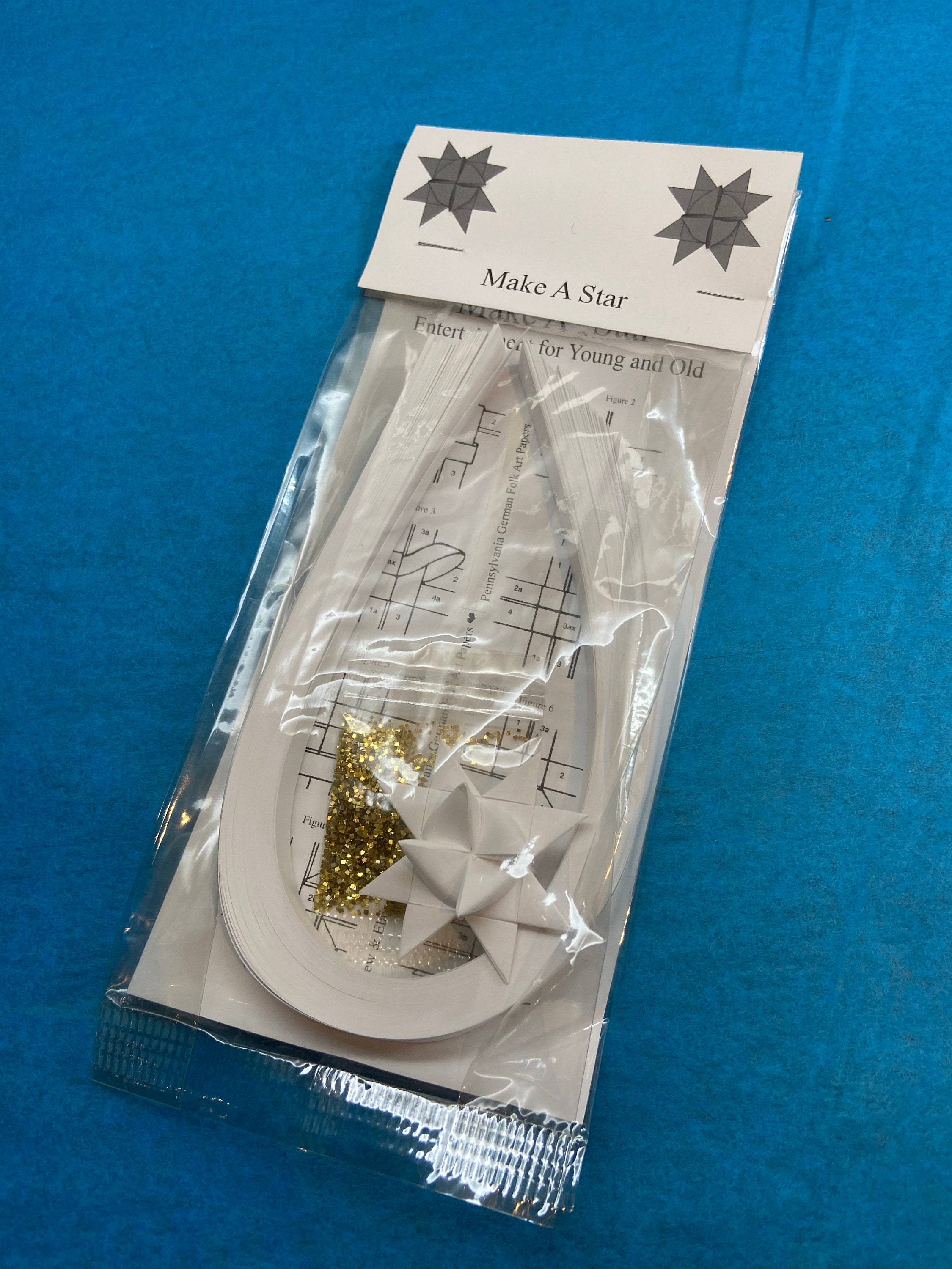 Make a Star Kit - 100 Strips - White. Includes Sample Star ...