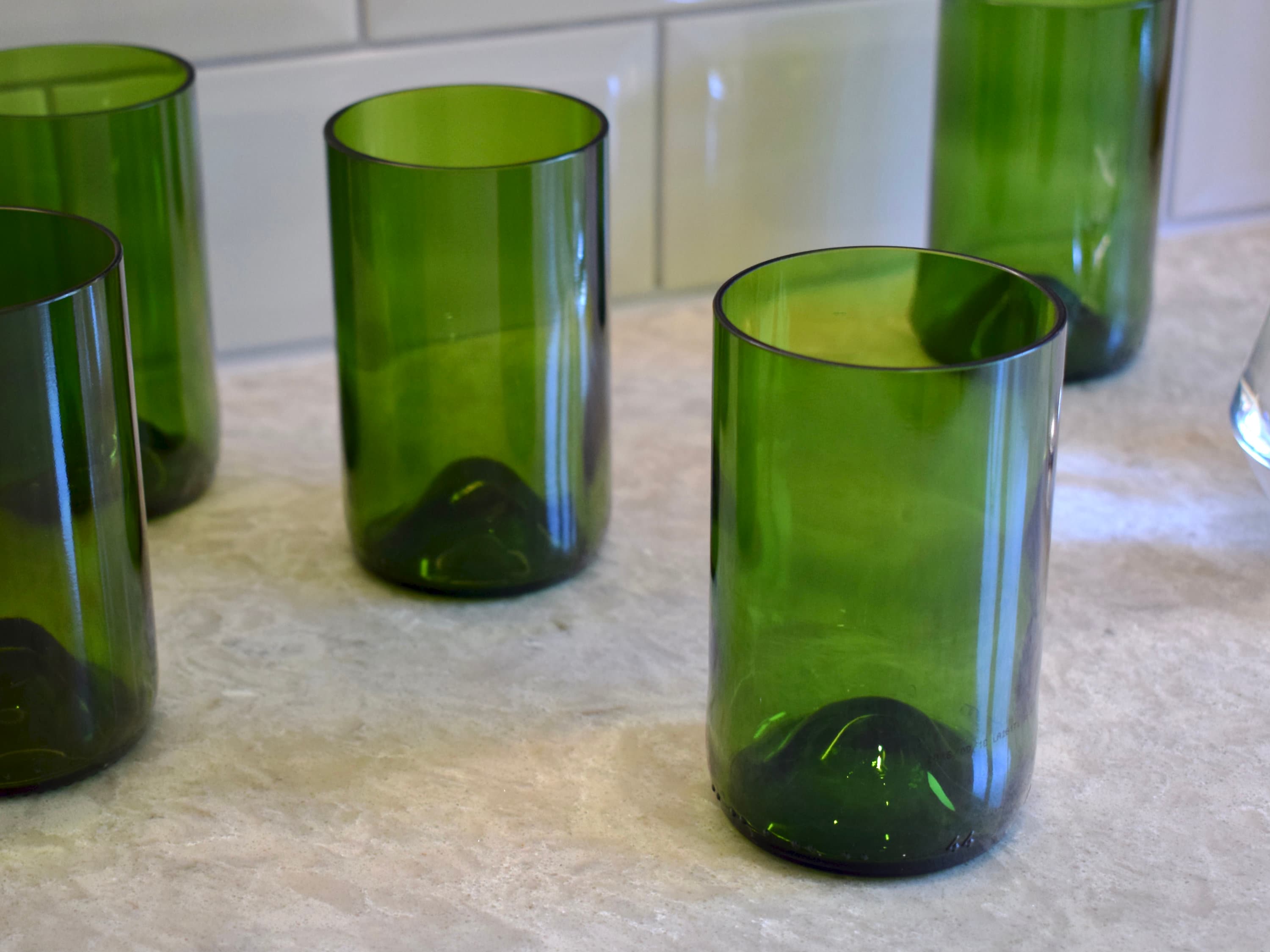 Upcycled Tumbler Drinking Glasses Made From Wine Bottles - Etsy UK