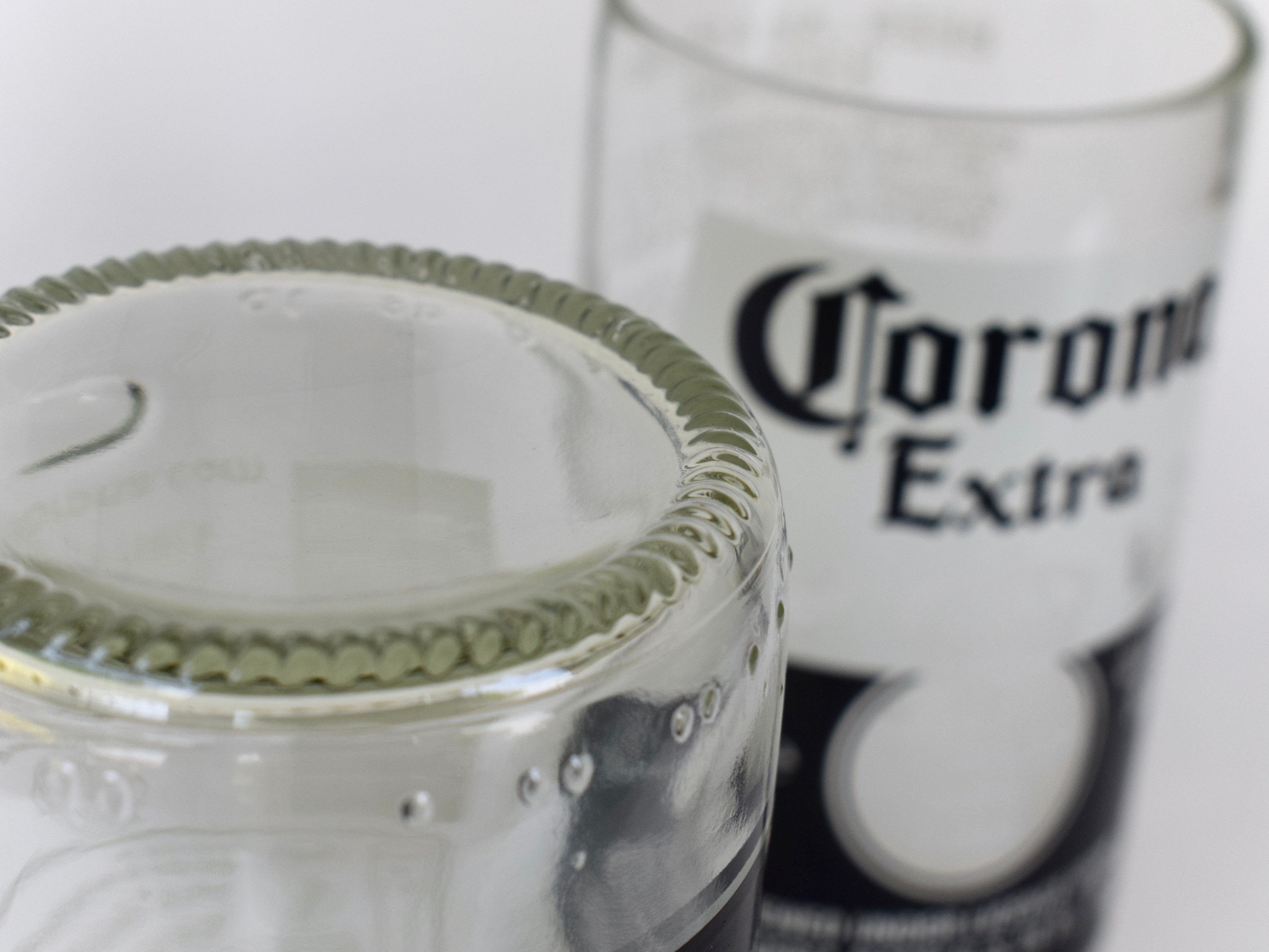 Upcycled Drinking Glasses Made From Corona Beer Bottles - Single, Set ...