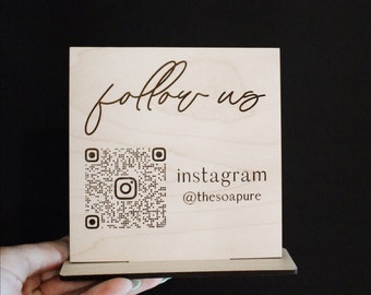 Wood Qr Code Sign - Etsy