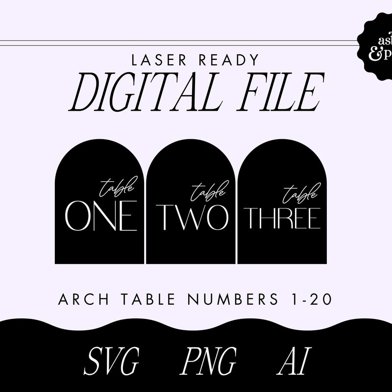 Table Numbers Svg - Etsy