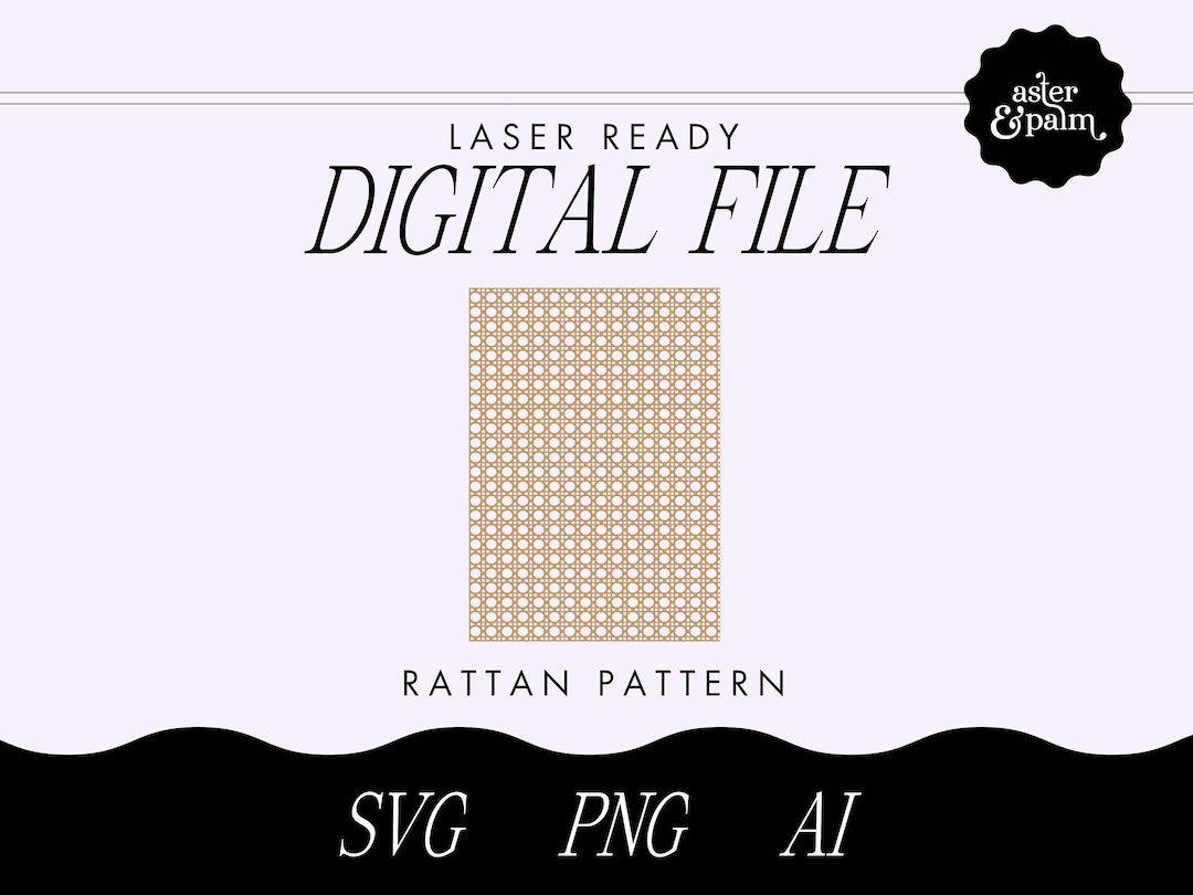 Digital Rattan Pattern File, SVG File, Laser Cut File, Rattan Pattern ...