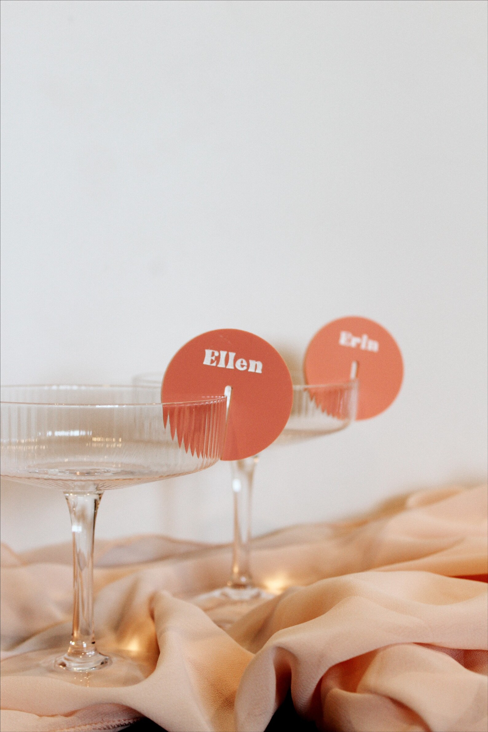 Retro Drink Tag Wedding Place Card Modern Drink Tag - Etsy