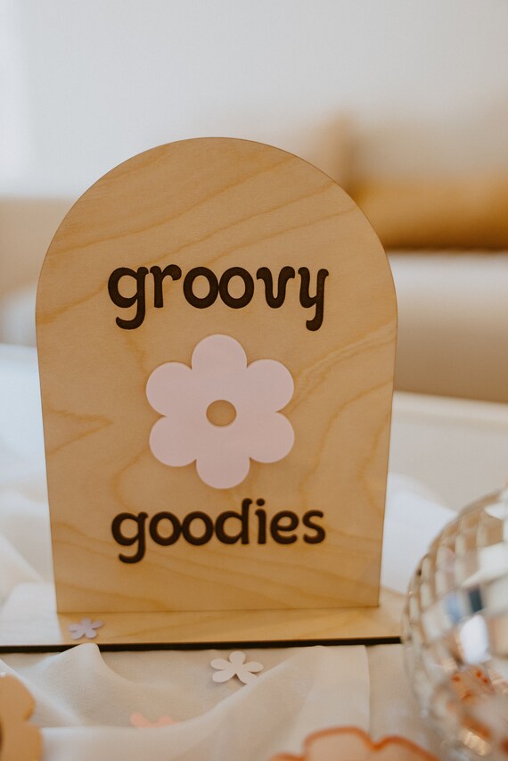 Groovy Goodies Sign Groovy Party Sign Groovy Party Decor - Etsy