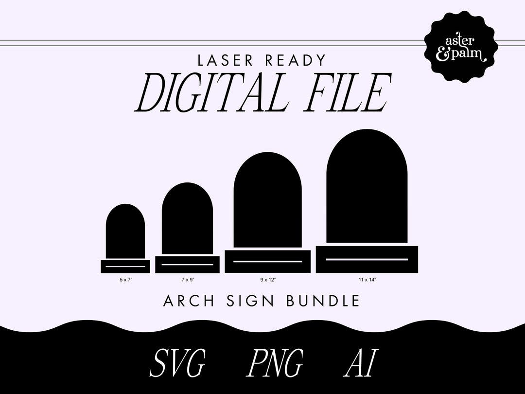 Digital Arch Sign SVG Bundle, Arch Template, Arch Svg Bundle, Arch ...