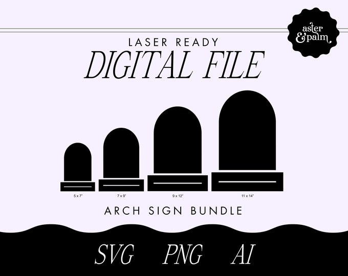 Arch Template SVG Bundle, Wedding Invitation Sign (digital Download ...