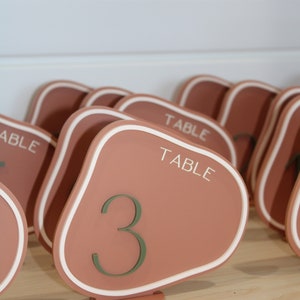 Funky Table Numbers, Acrylic Table Numbers, Arch Table Numbers, Table ...