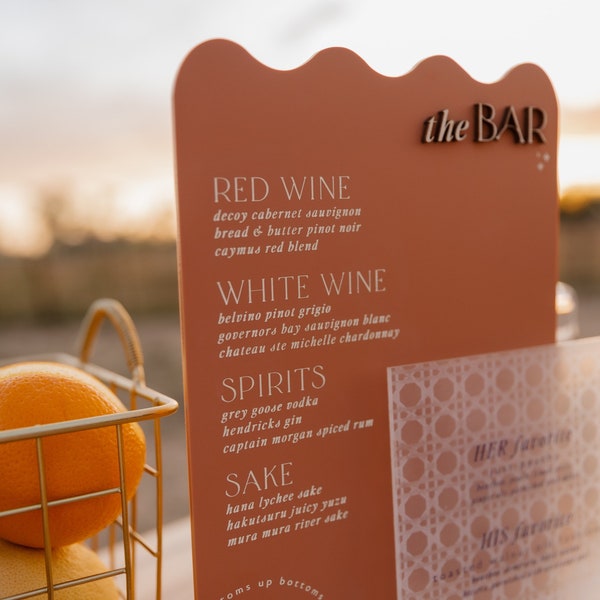 Custom Wedding Menus - Etsy