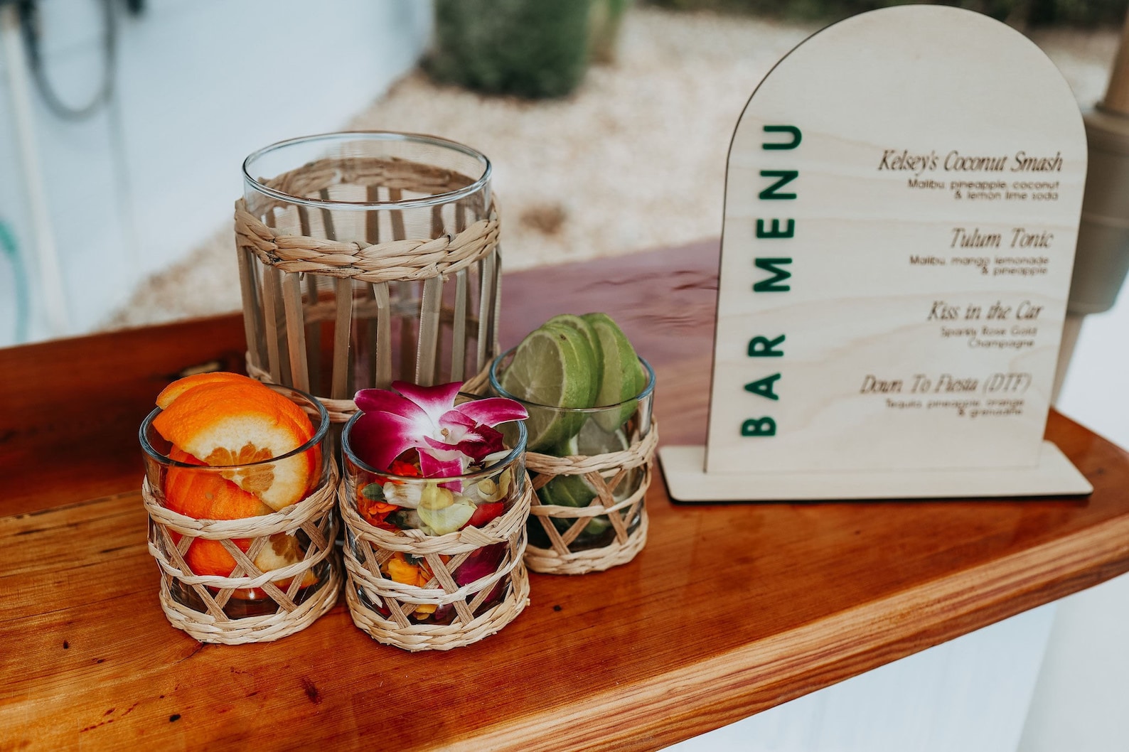 Boho Bar Menu Sign Wood Bar Sign Custom Bar Sign for - Etsy