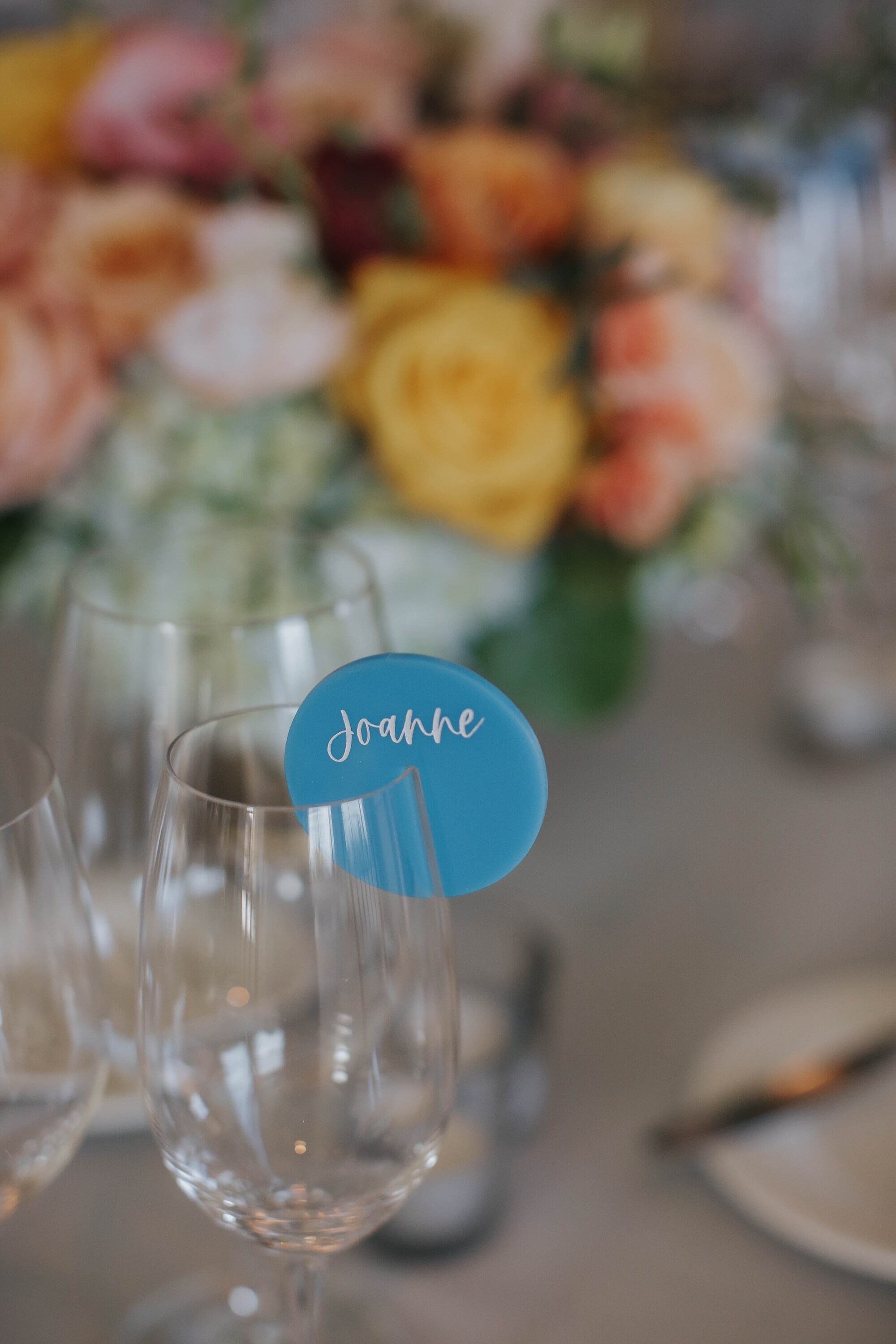 Custom Drink Tag Wedding Place Card Modern Drink Tag Black - Etsy