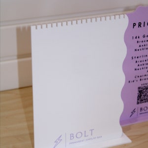 Permanent Jewelry Sign, Jewelry Chain Sign, Permanent Jewelry Display ...