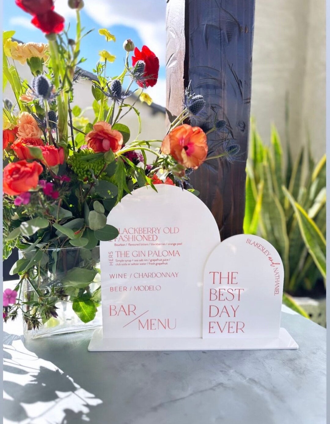 Double Arch Bar Menu Sign Acrylic Bar Sign Custom Bar Sign - Etsy