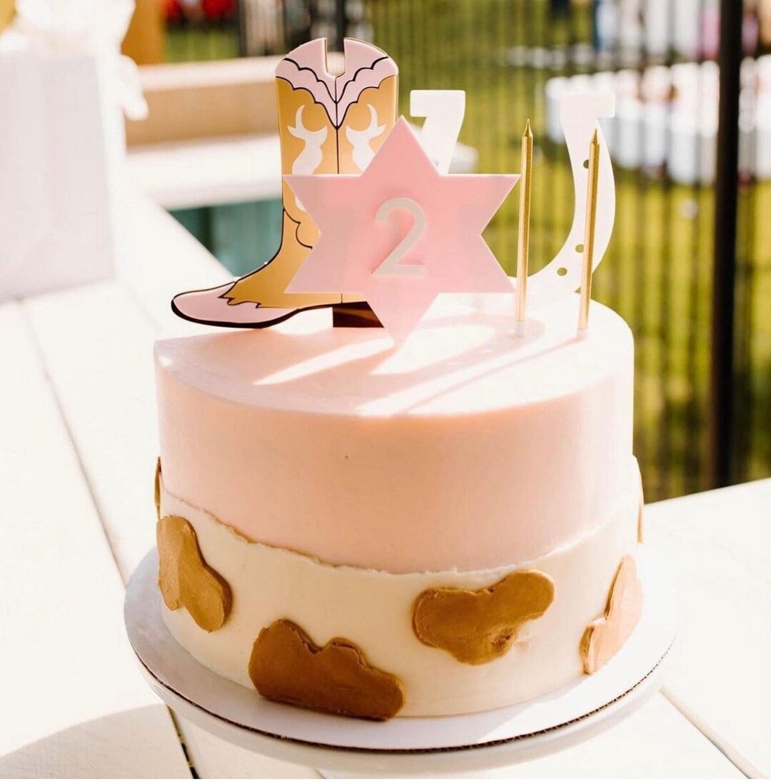 Cowgirl Cake Toppers, Rodeo Party Decor, Last Rodeo Decor, Rodeo Cake ...