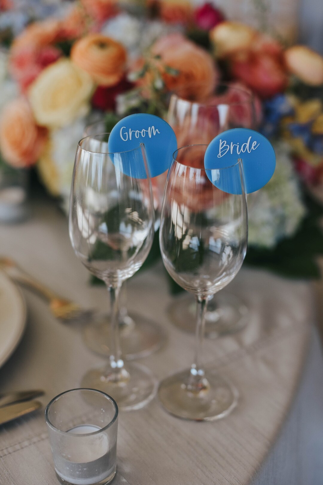 Custom Drink Tag, Wedding Place Card, Modern Drink Tag, Black Drink Tag ...