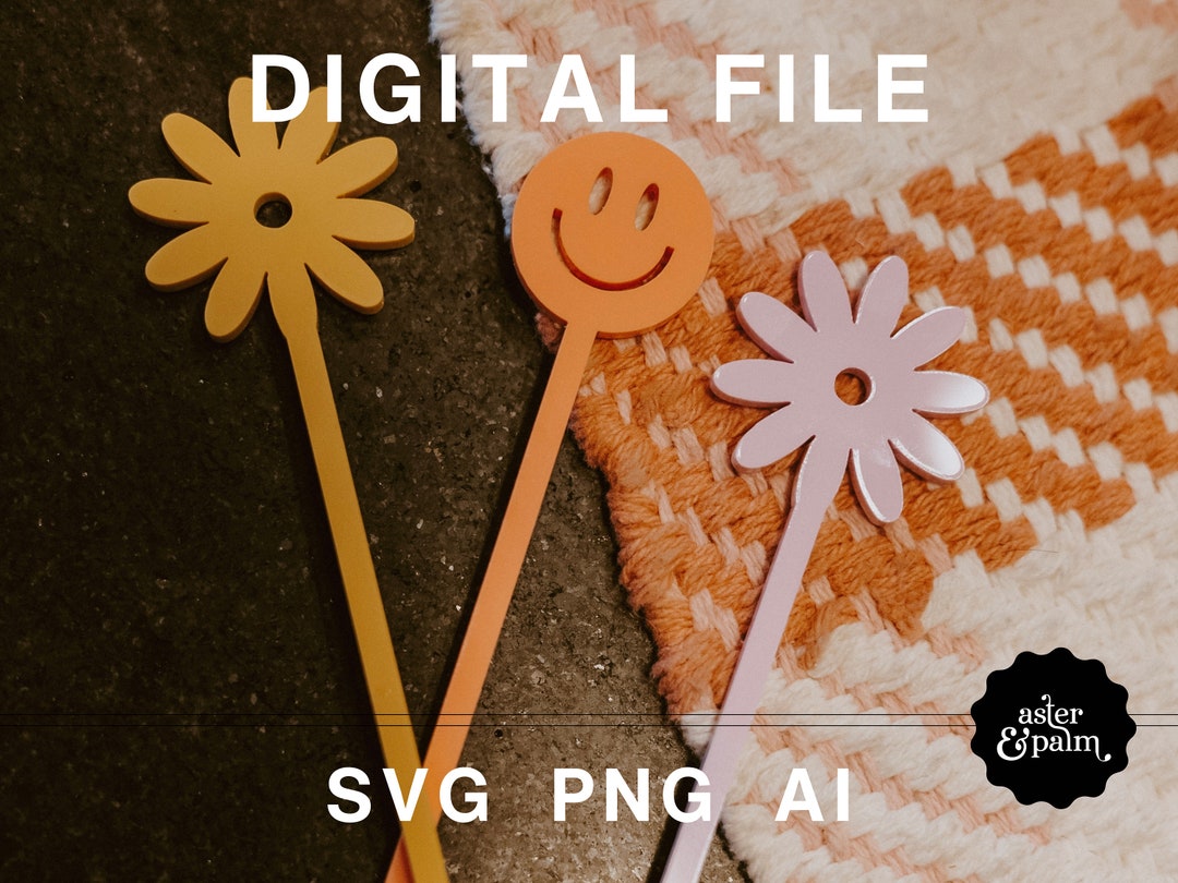 Digital Stir Stick File, SVG File, Laser Cut File, Drink Tags, Party ...
