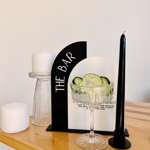 Double Arch Bar Menu Sign, Acrylic Bar Sign, Custom Bar Sign for ...