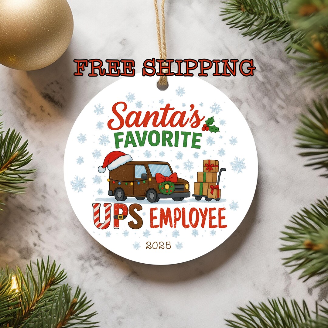 UPS Employee Ornament, Santa's Favorite, Holiday Appreciation Gift - Etsy