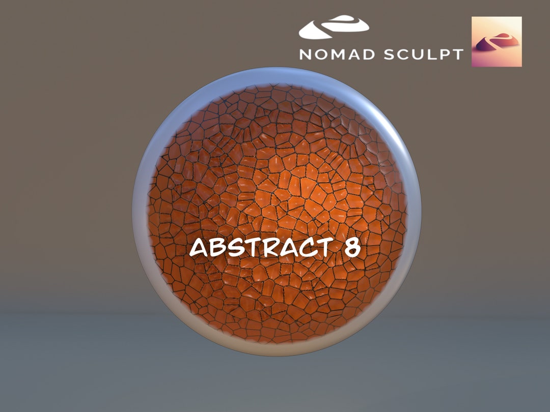 Nomad Sculpt - Abstract 8 Colored Texture - Brush Tool - Filetype Json ...