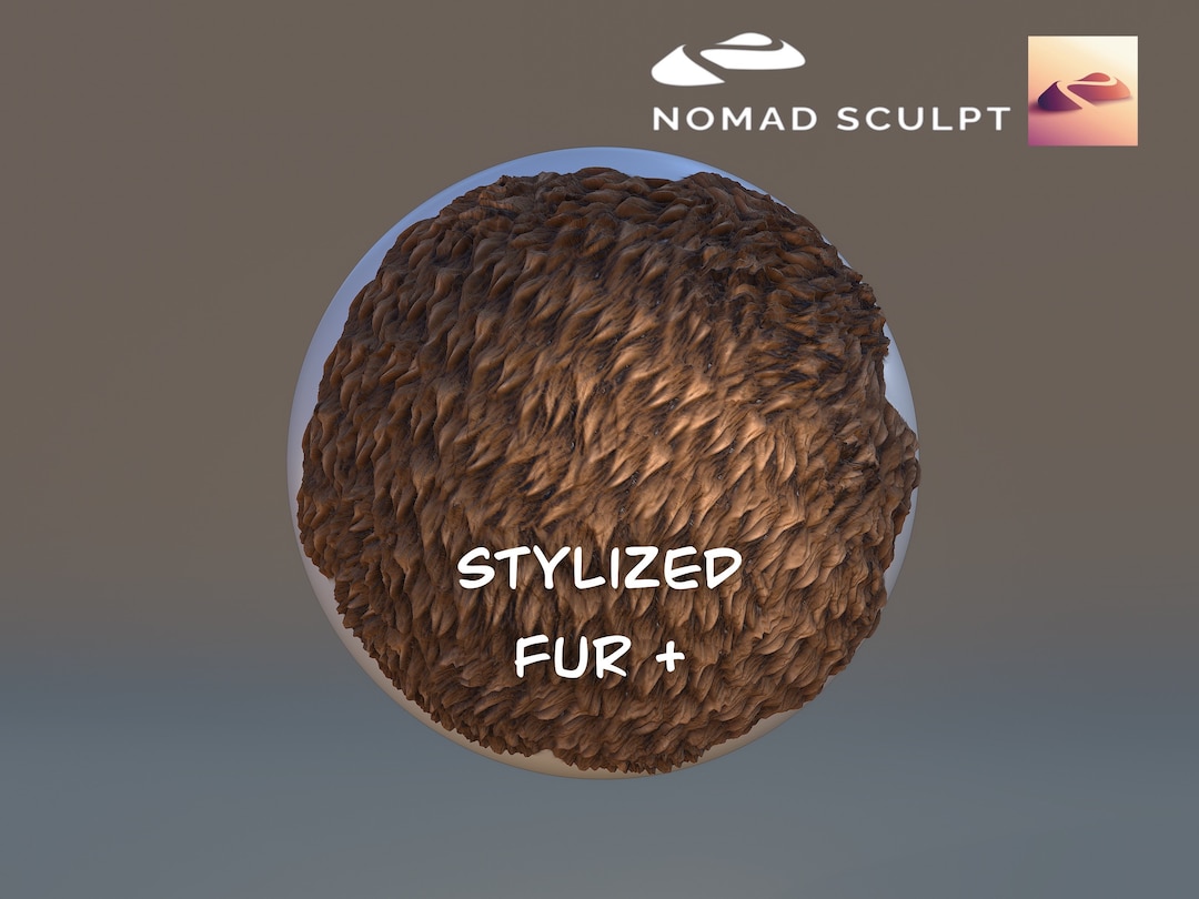 Nomad Sculpt - Stylized Fur + Colored Texture - Brush Tool - Filetype ...