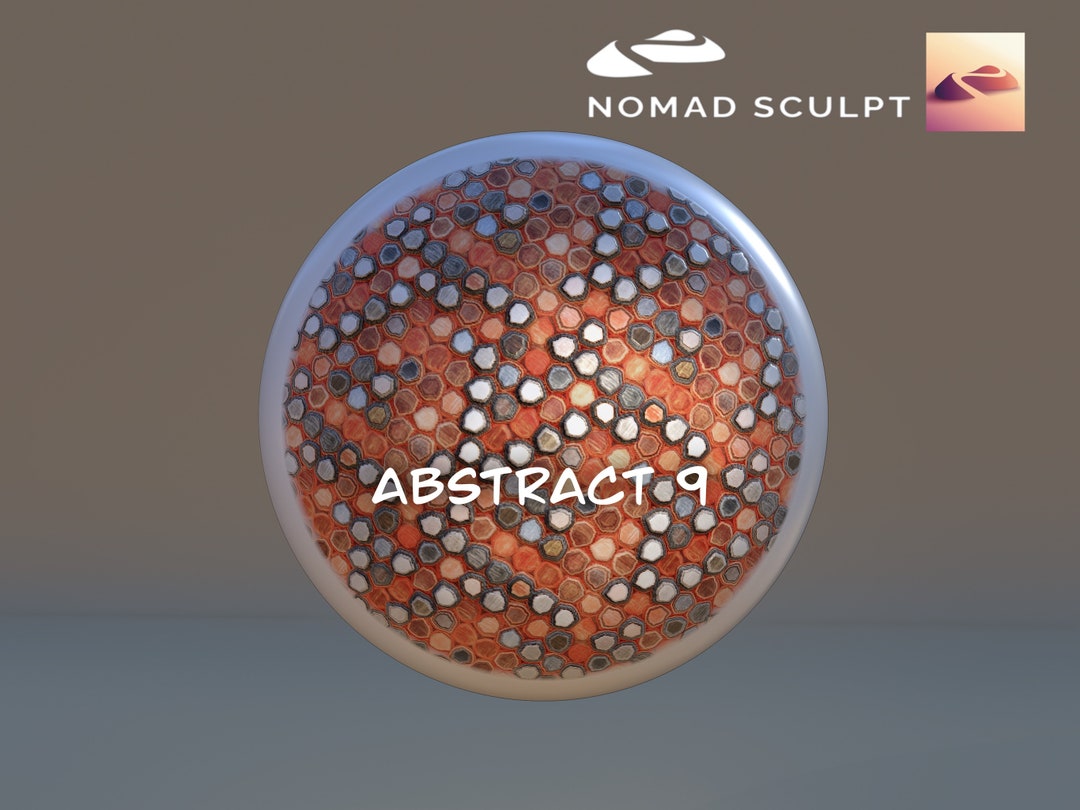 Nomad Sculpt - Abstract 9 Colored Texture - Brush Tool - Filetype Json ...