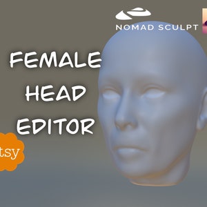 Nomad Sculpt - Female Head Editor - 3D Object - Filetype Nom (nomad ...