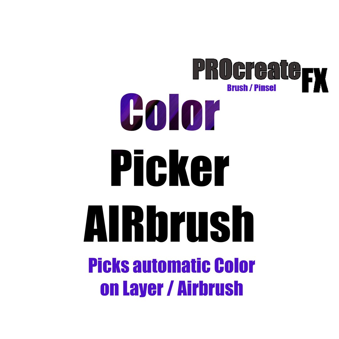 Procreate Colorpicker Airbrush Brush - Etsy