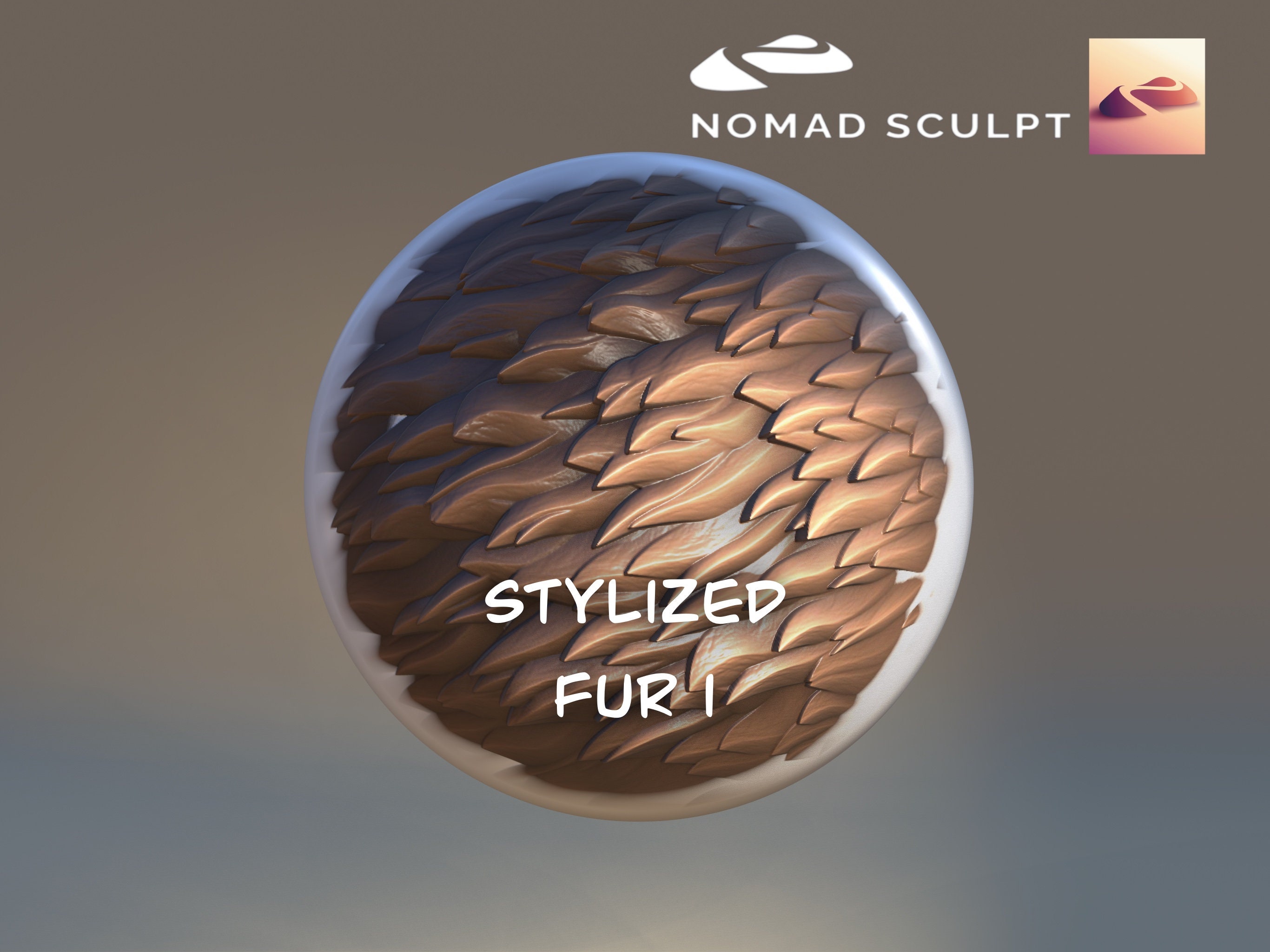 Nomad Sculpt - Stylized Fur 1 Colored Texture - Brush Tool - Filetype Json (nomad Sculpt File 1. ...