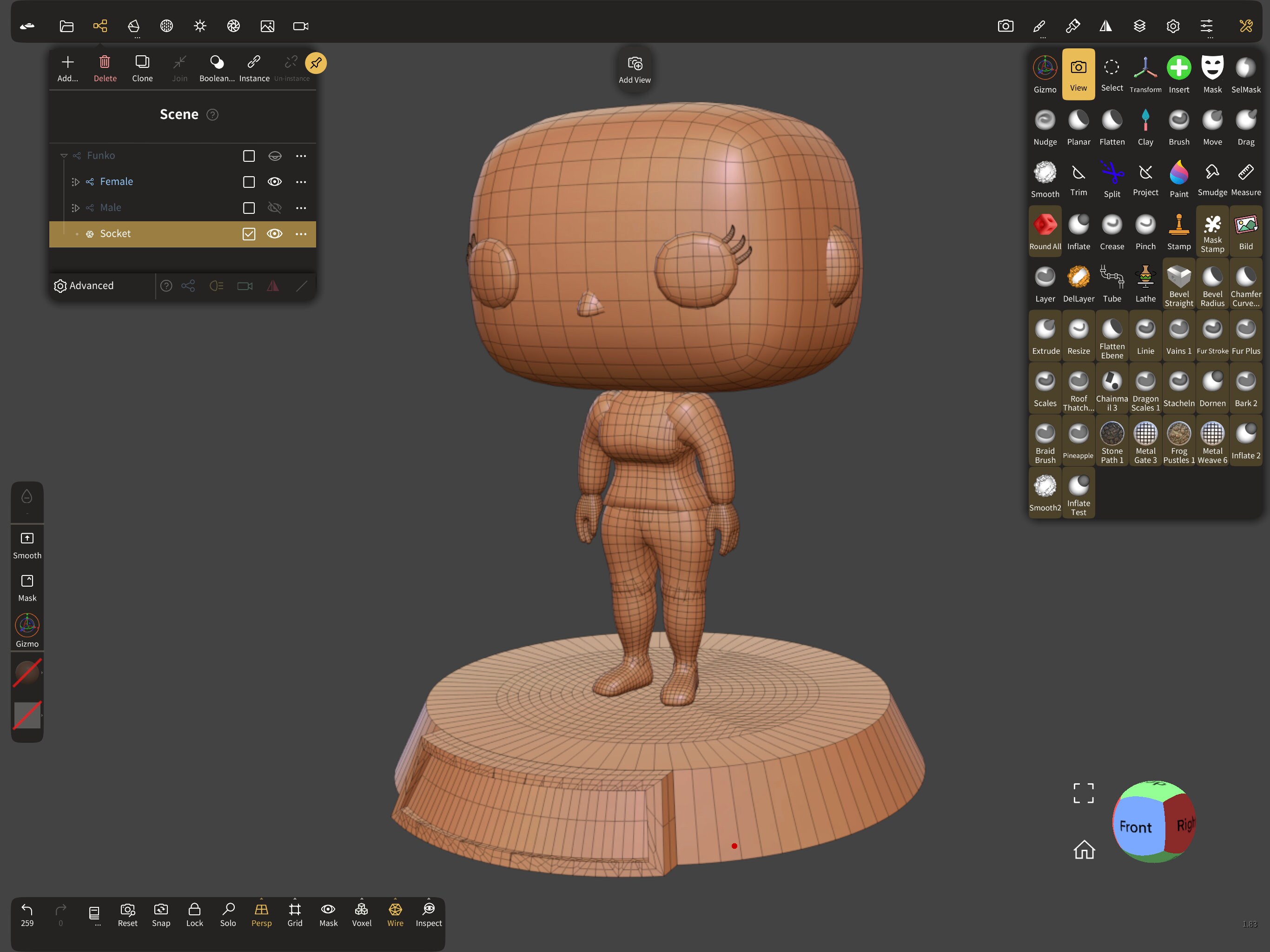 Nomad Sculpt - Posable “FUNKO Style” Base Meshes MALE / FEMALE - 3D ...