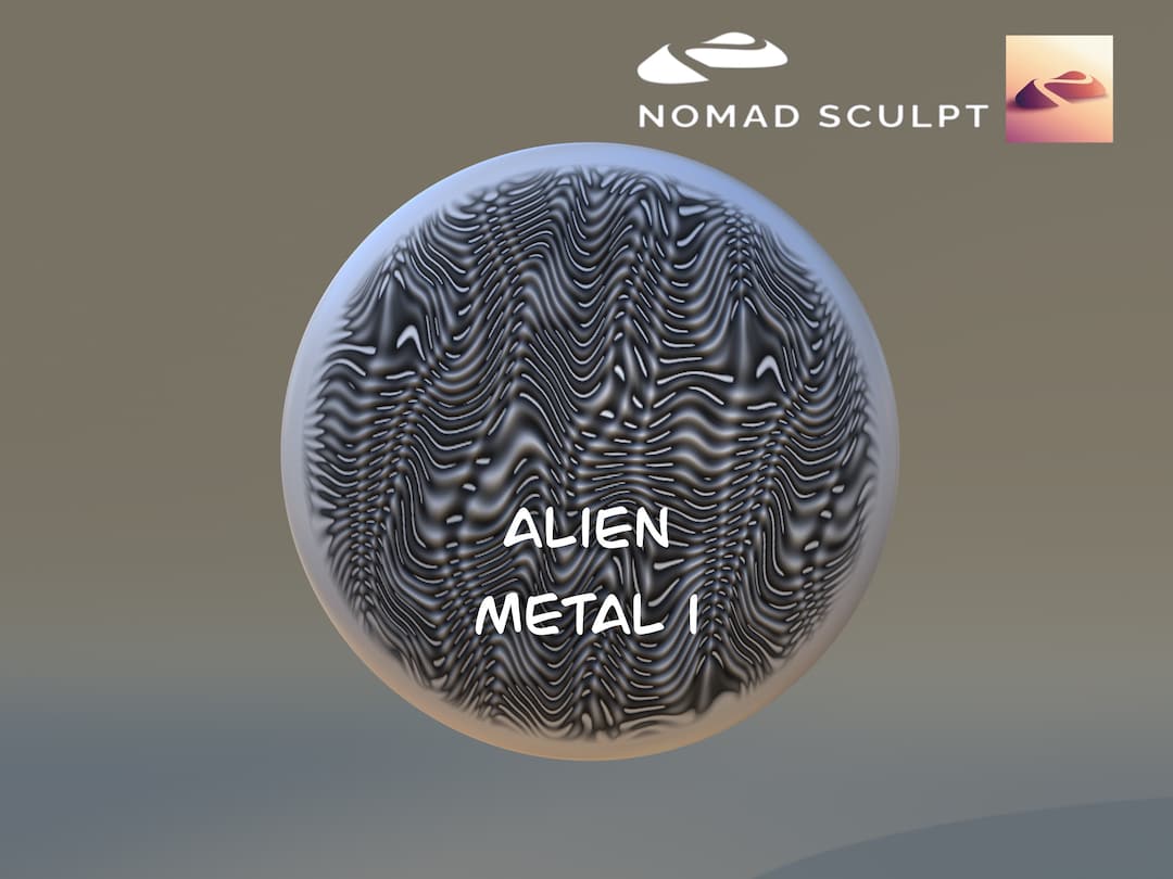 Nomad Sculpt - Alien Metal 1 Colored Texture - Brush Tool - Filetype ...