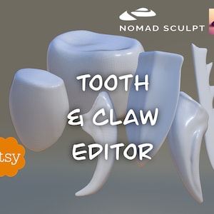 Nomad Sculpt - Teeth & Claws Editor - 3D Object - Filetype Nom (nomad ...