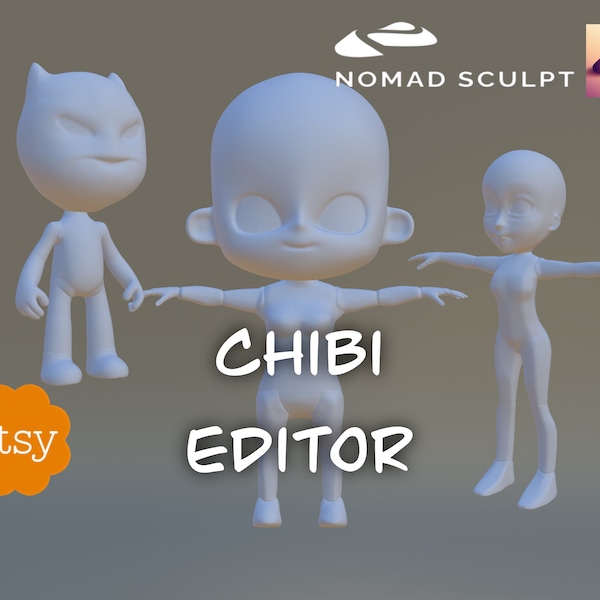 Chibi Body Base - Etsy