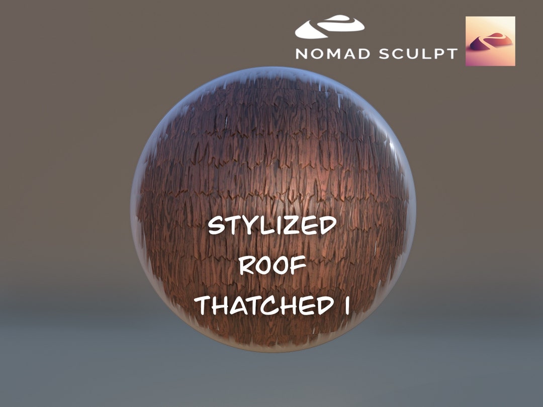 Nomad Sculpt - Roof Stylized Thatched Colored Texture - Brush Tool ...