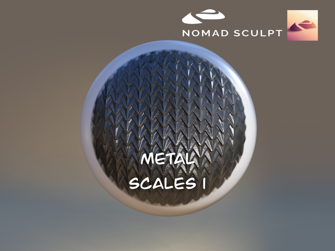 Nomad Sculpt - Metal Scales 1 Colored Texture - Brush Tool - Filetype ...