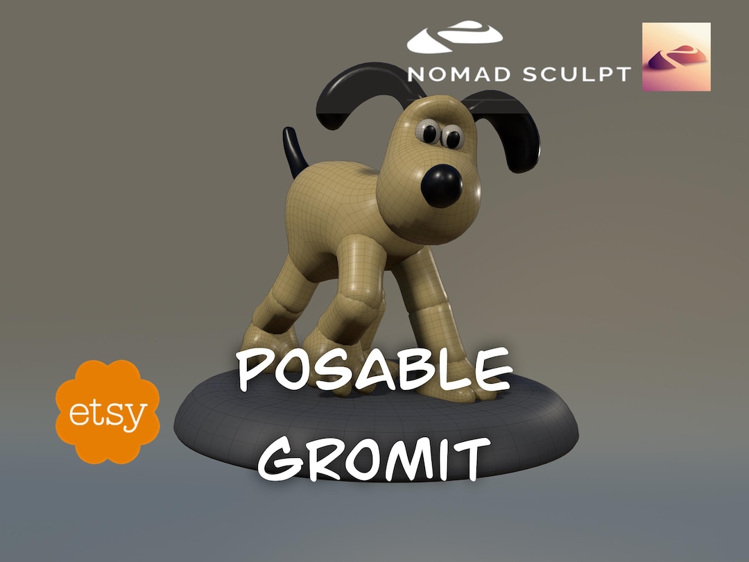Nomad Sculpt - Posable Gromit Style Character - 3D Object - Base Mesh ...