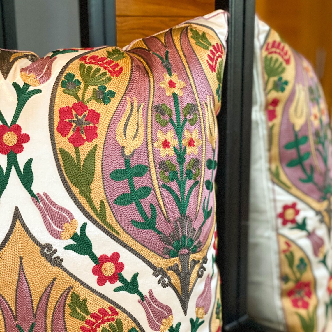 Floral Abstract Pattern Accent Pillow Floral Accent Pillow Abstract ...