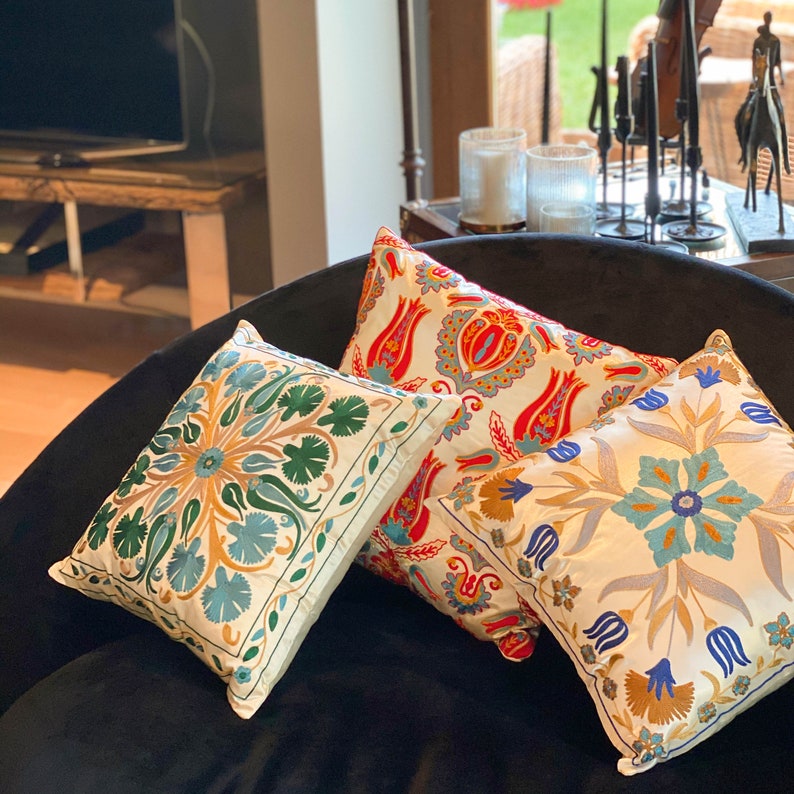 Floral Abstract Pattern Accent Pillow Floral Accent Pillow Abstract ...