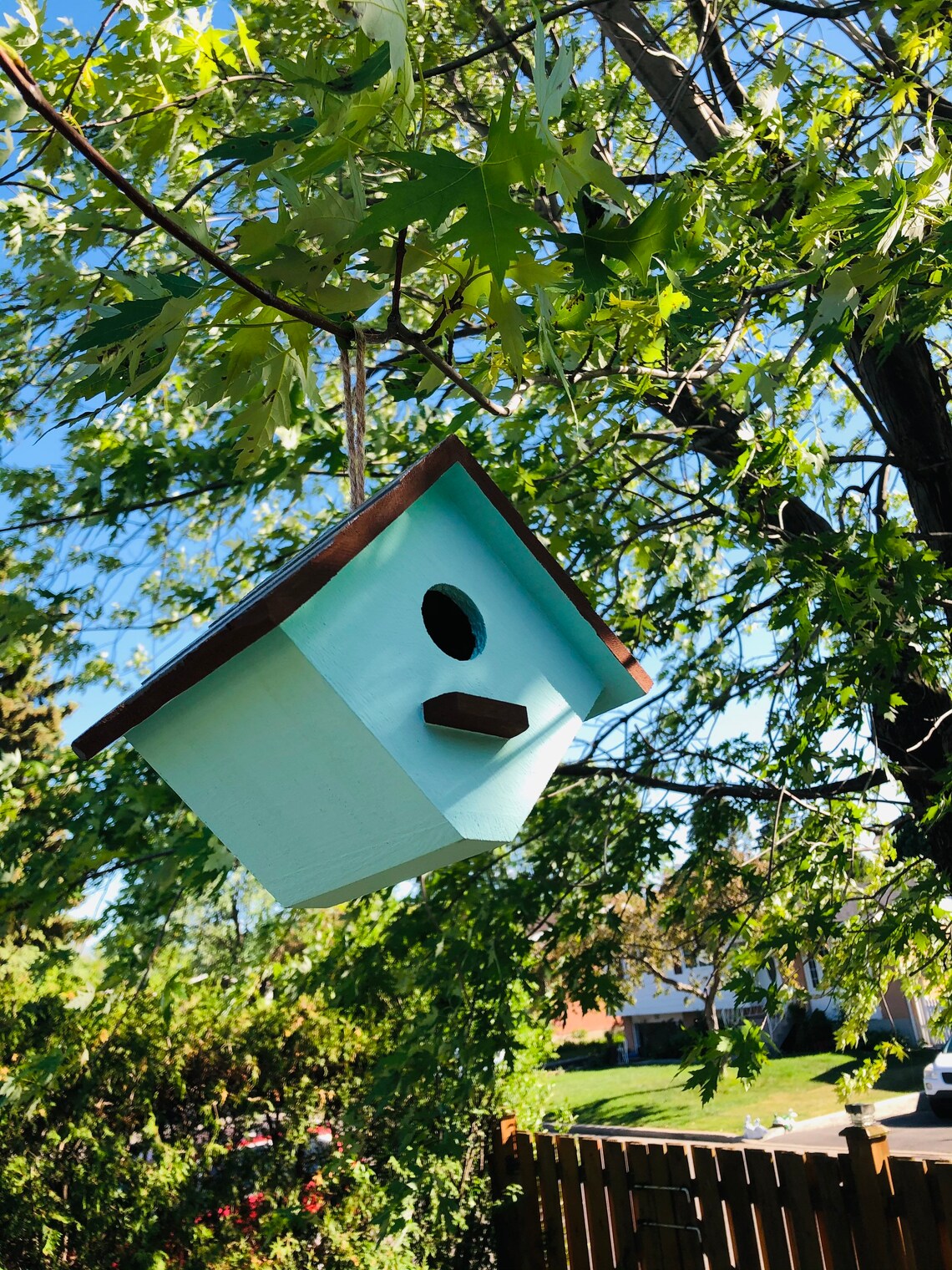 Handmade Wooden Birdhouse Hanging Birdhouse Outdoor Indoor - Etsy Canada