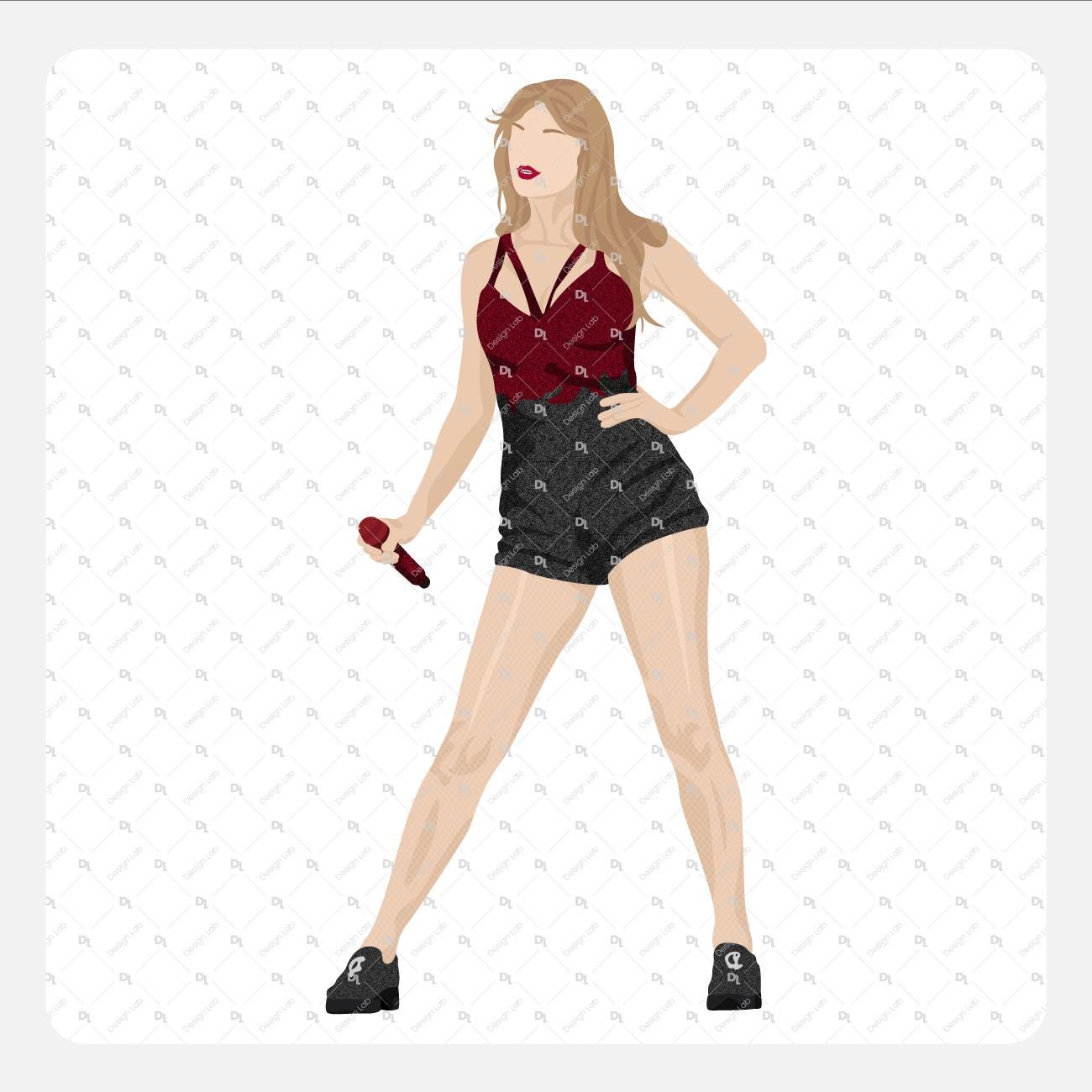 Pop Star Stage Outfits Vector Pack: 10 Figures (AI, PNG, PDF Instant ...