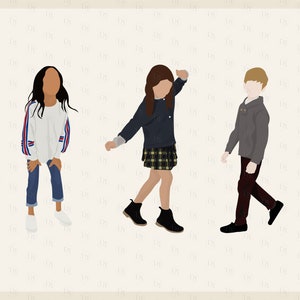 Flat Vector Kids Pack 23 Pack Vector Kids Illustrations - Etsy