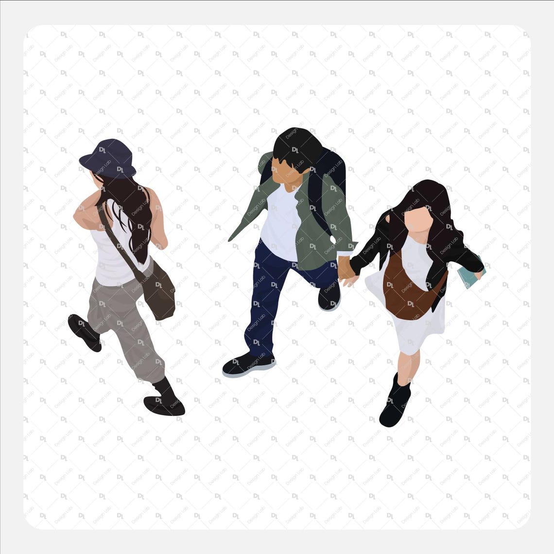 Top View People Vector Pack: Architecture & Design Figures (AI, PNG ...