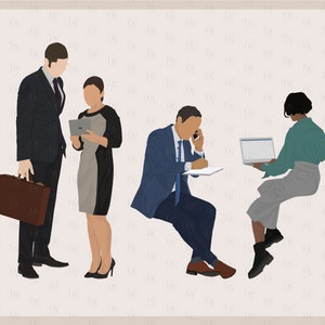 Flat Vector Office People Pack 22 Pack Vector People - Etsy Canada