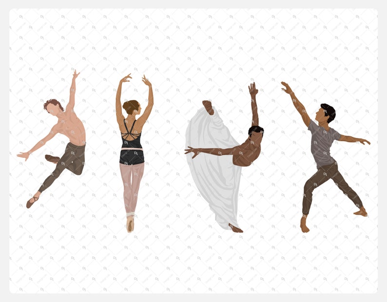 Flat Vector People Dancing | Dancing People | 15 Pack Vector People ...