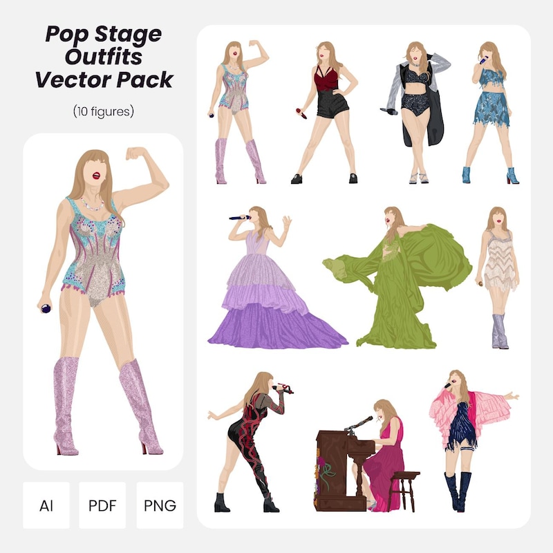 Pop Star Outfits - Etsy