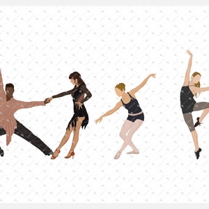 Flat Vector People Dancing | Dancing People | 15 Pack Vector People ...