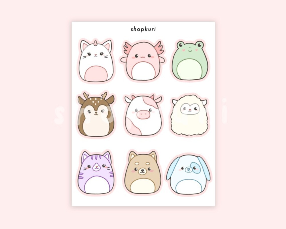 Squishmallow Stickers - Etsy