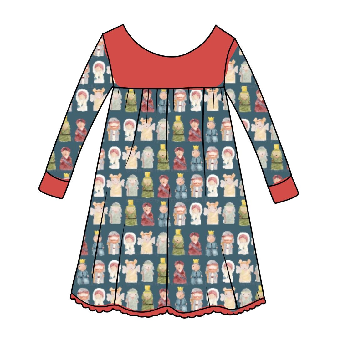 Custom-made to Order | Nativity | Christmas Pajamas | Kid's Snug Fit ...